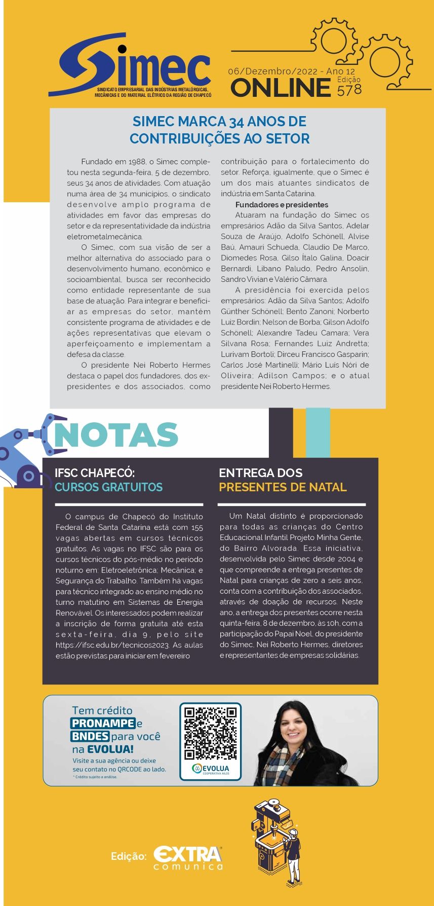 SIMEC - Sindicato das Indústrias Metalúrgicas, Mecânicas e do Material ...